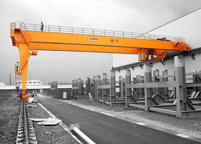 Ein Bein-halb Portalkran-Lager-Gebrauch mit Laufkatzen-reisendem ...